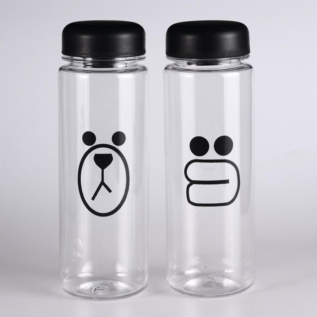 Jual Botol Minum Plastik Bening Line Character Sally & Brown 500ml ...