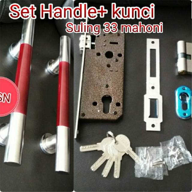Jual Set HANDLE PINTU + KUNCI SULING 33 - PAKET TARIKAN PINTU -PULL ...