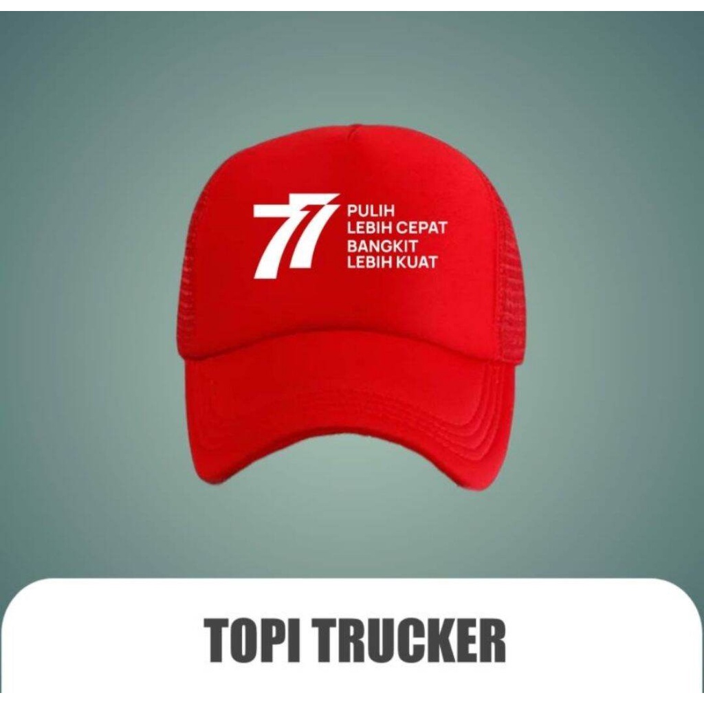 Jual Topi Tucker jaring HUT RI ke 77 kemerdekaan Republik Indonesia ...