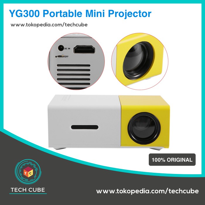Jual Mini Proyektor Led Yg300 / Yg-300 / Yg 300 Lcd Portable Projector ...
