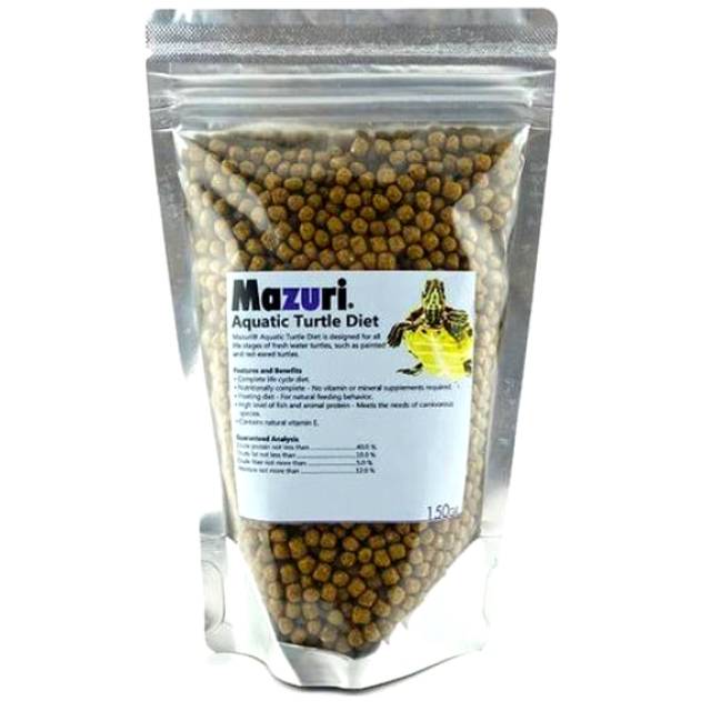 Jual Mazuri Makanan Kura Kura Air Pelet Mazuri Aquatik Turtle Diet 150g ...