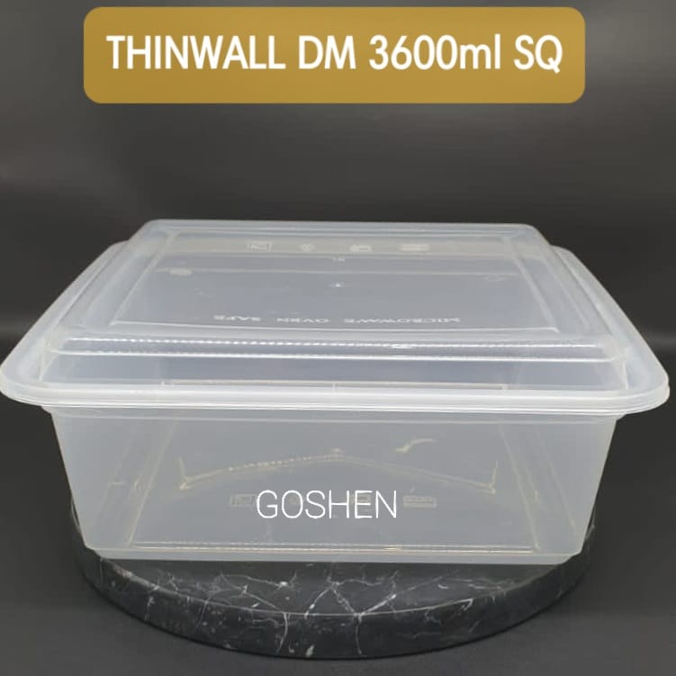 Jual Thinwall/Food Container DM 3600ml SQ (isi 150 pcs) | Shopee Indonesia