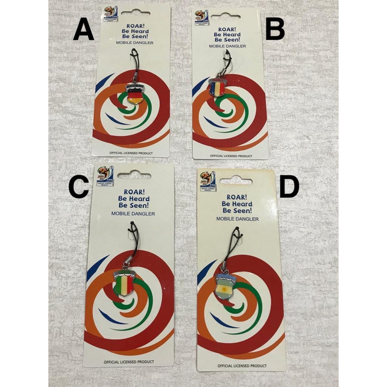Jual MOBILE DANGLER FIFA WORLD CUP 2010 ORIGINAL ASSORTED BAHAN BESI ...