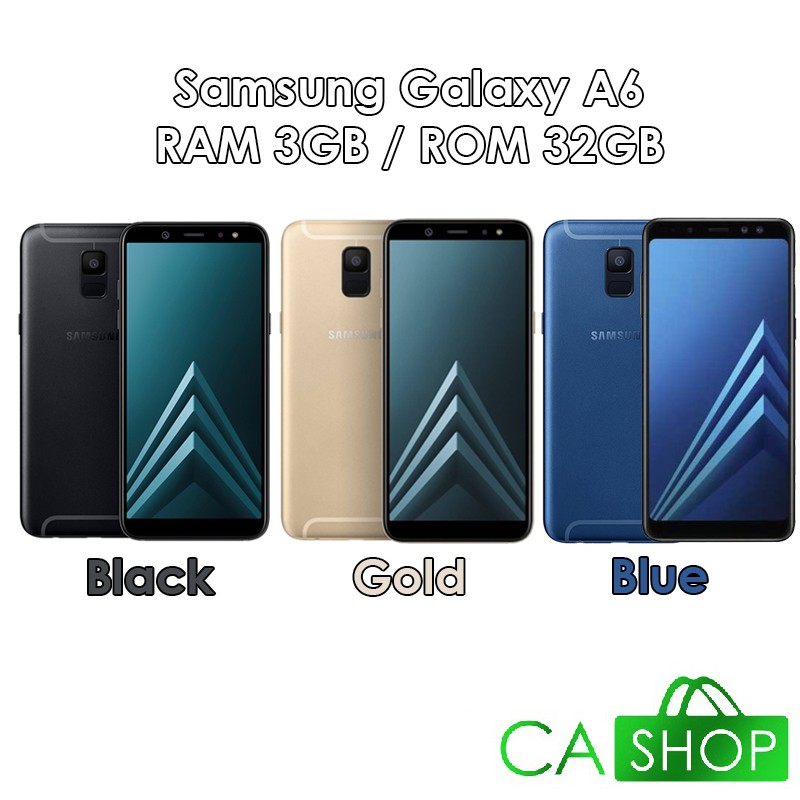 Jual Samsung Galaxy A6 A600 - RAM 3GB ROM 32GB (3/32) - Black / Gold / Blue - Baru NEW - Resmi ...