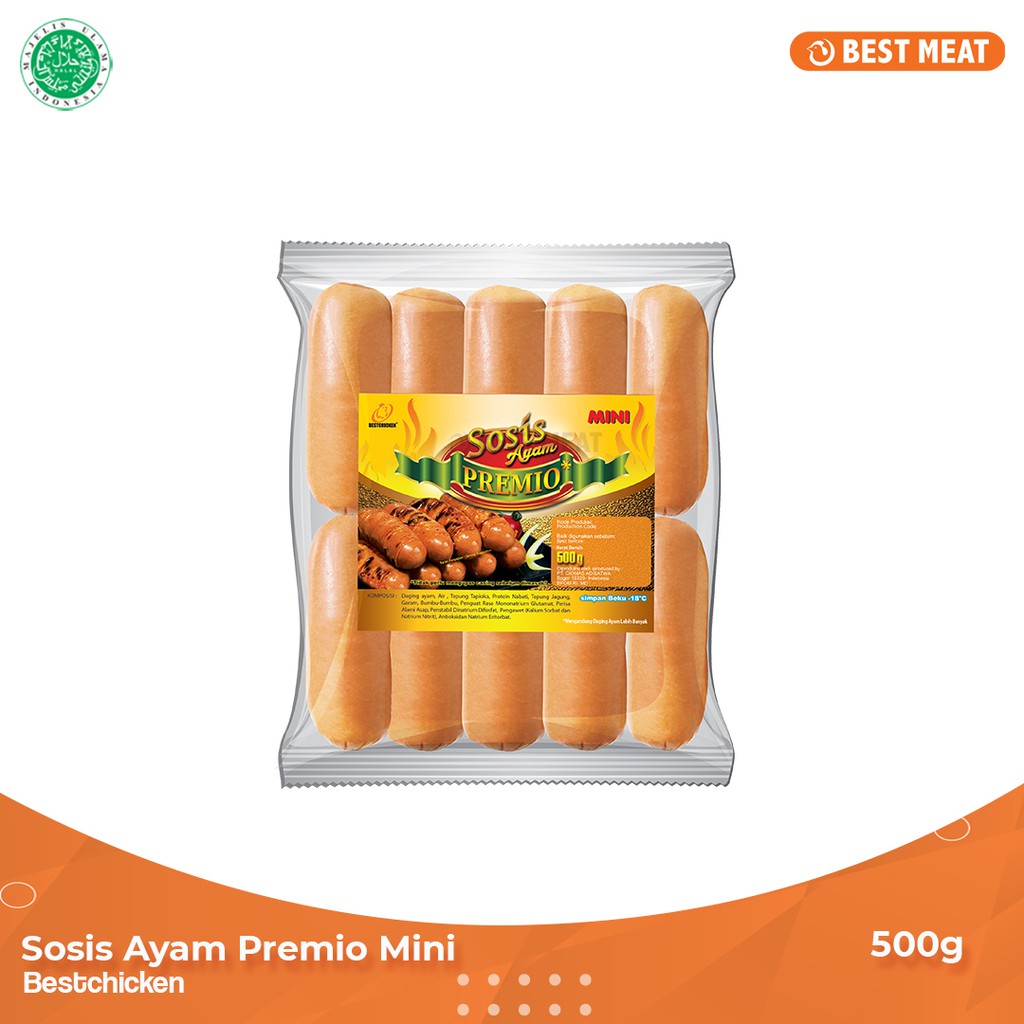 Jual Sosis Ayam Premio Mini Bratwurst 500 gr (Bestchicken) | Shopee ...