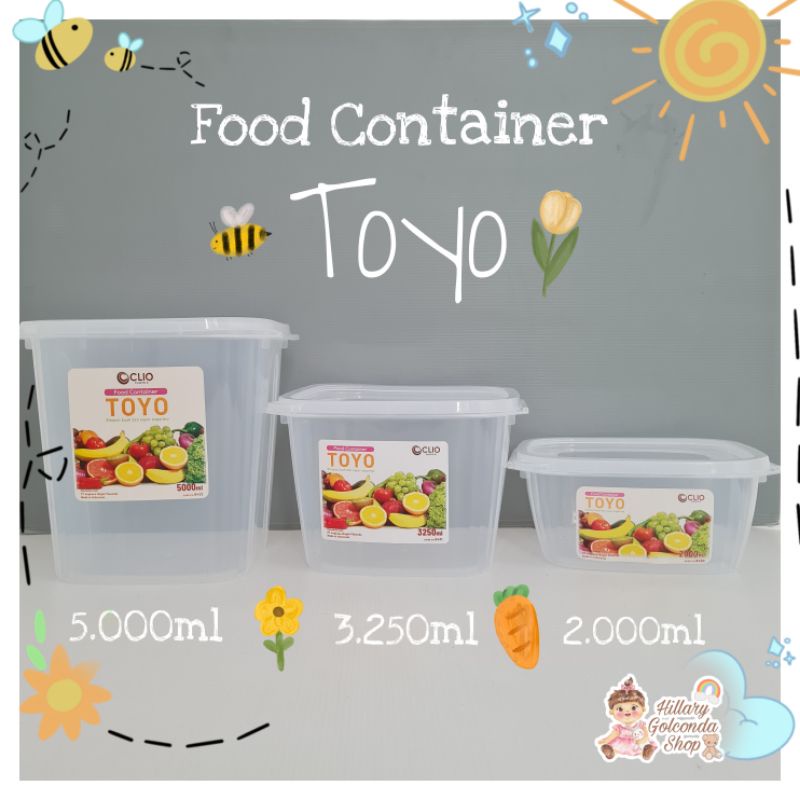 Jual Food container TOYO small 2.000ml(1pc) | Shopee Indonesia