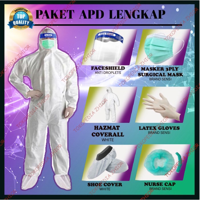 Jual Medis-Seragam- Apd Full Set Hazmat Suit Standar Medis Waterproof ...
