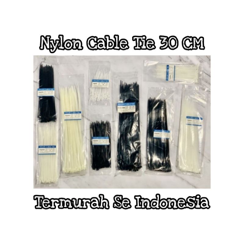 Jual Ties Krek 30 CM Eceran Termurah Se Indonesia Nylon Cable Tie Ikat ...