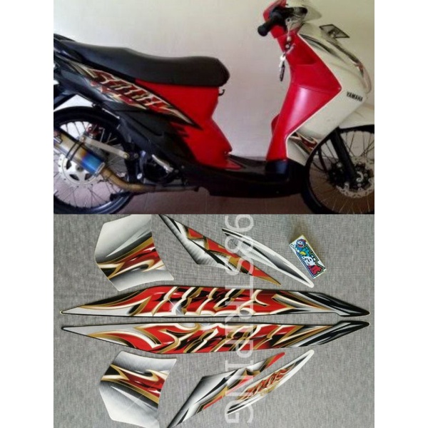 Jual STRIPING MIO SOUL PUTIH TAHUN 2010 STIKER LIS STANDAR ORI YAMAHA ...
