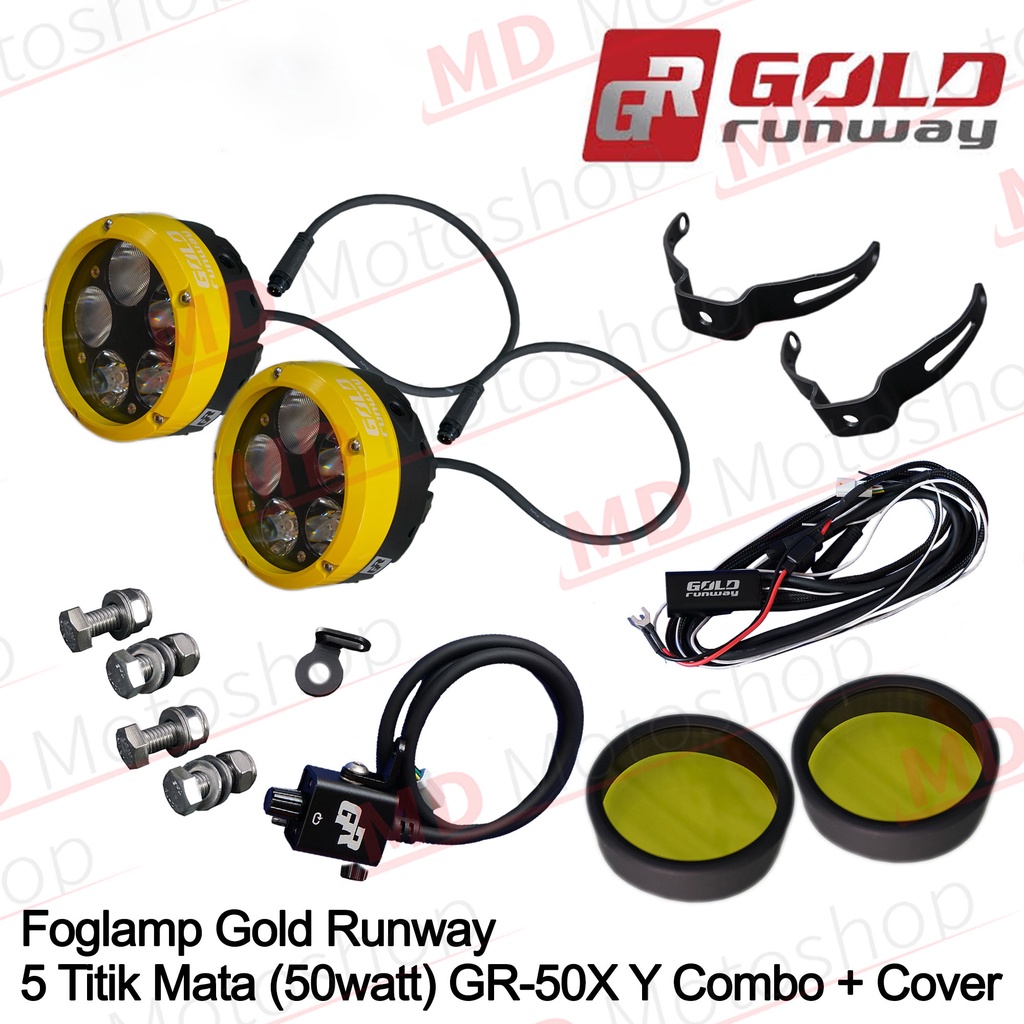 Jual Lampu Foglamp Gold Runway 50Watt Double Sepasang Garansi 3Bulan ...