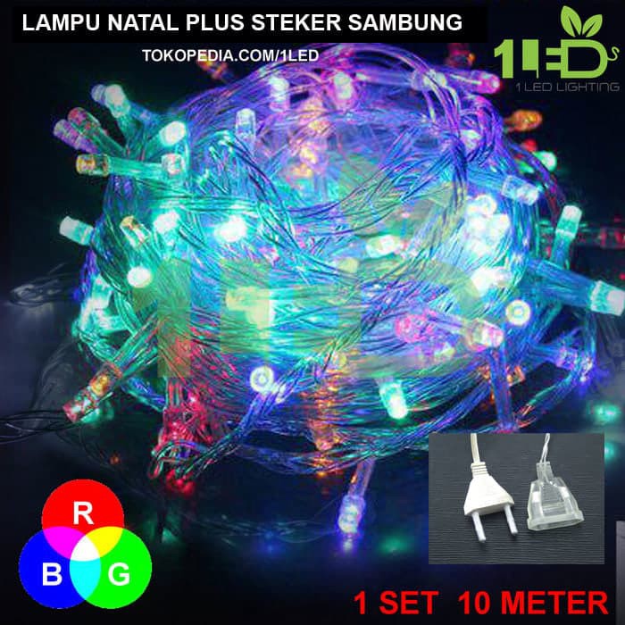 Jual Lampu Natal LED Warna RGB Twinkle Light hias pohon tumblr dekor ...