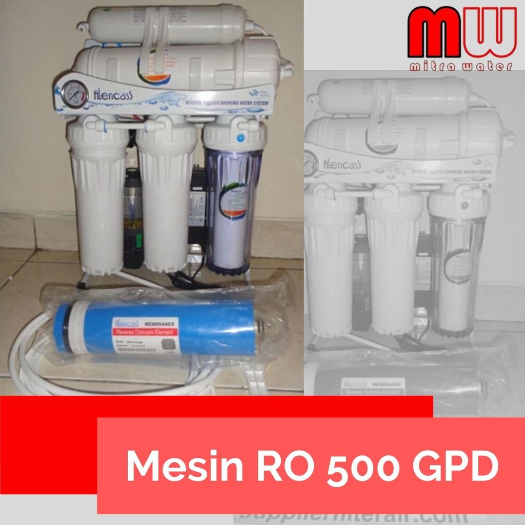 Jual Mesin RO Reverse Osmosis 500 GPD-(BACA DESKRIPSI DULU SEBELUM ...