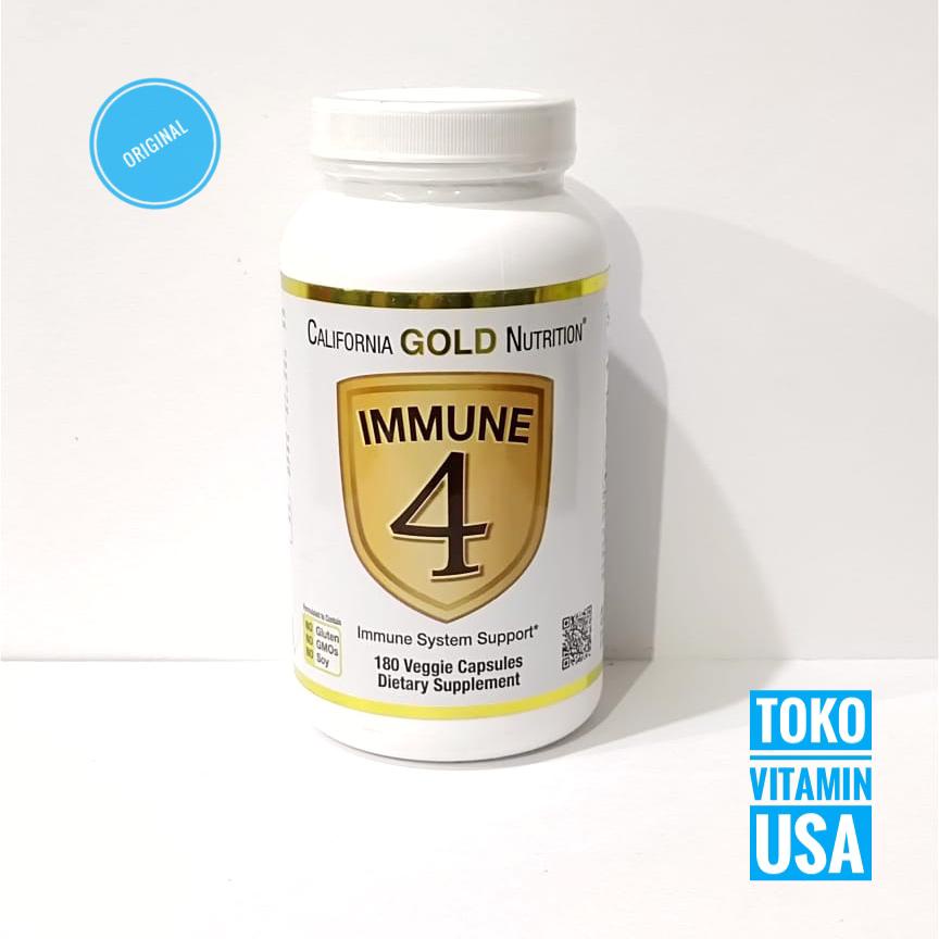 Jual California Gold Nutrition Immune 4 Immune System Support 180 ...