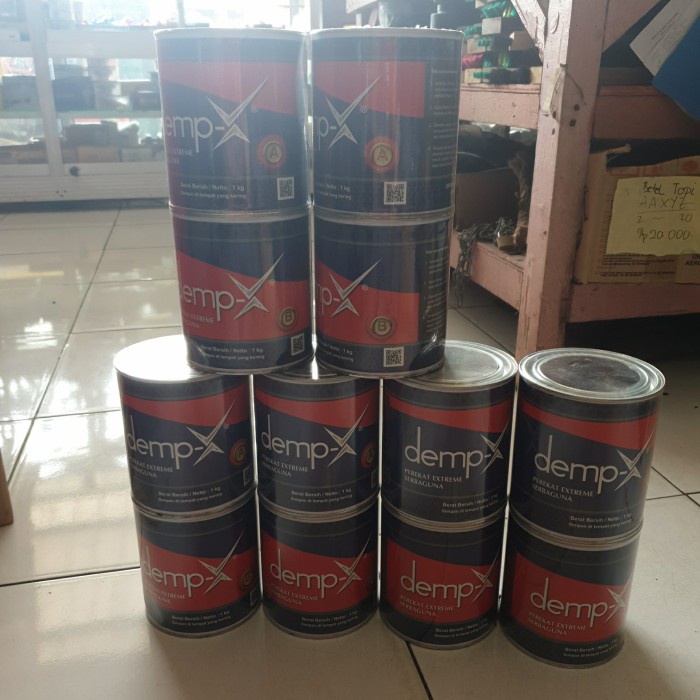 Jual Demp X lem Perekat Extreme 1kg set (2 x 1kg) | Shopee Indonesia
