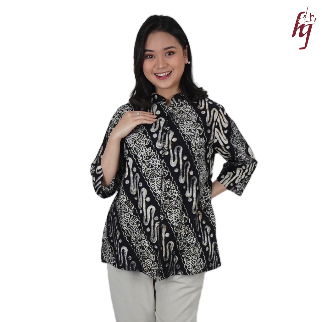 Jual Blouse Batik Bogor Motif Tilu Sauyunan Parang - Handayani Geulis ...