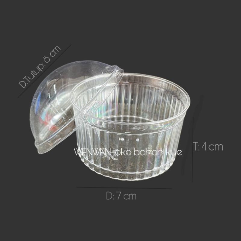 Jual JELLY CUP CH-25 ULIR BULAT+TUTUP @10Pcs | Shopee Indonesia