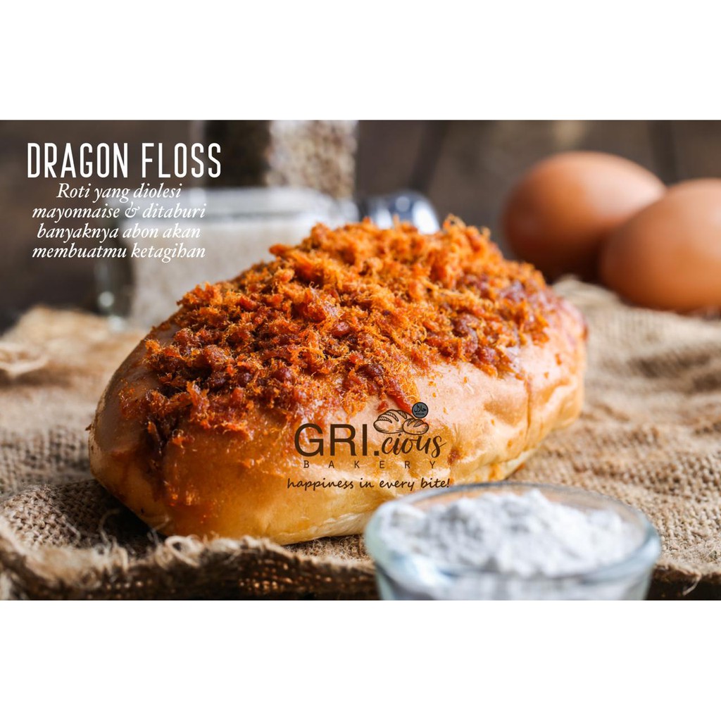 Jual GRICIOUS BAKERY - DRAGON FLOSS - Roti Abon Sapi Tanpa Pengawet ...