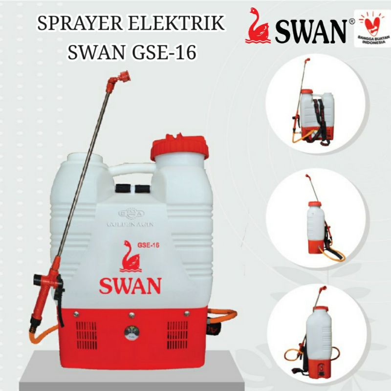 Jual SPRAYER ELEKTRIK SWAN GSE-16 ORIGINAL GARANSI 100% / TENGKI SWAN ...
