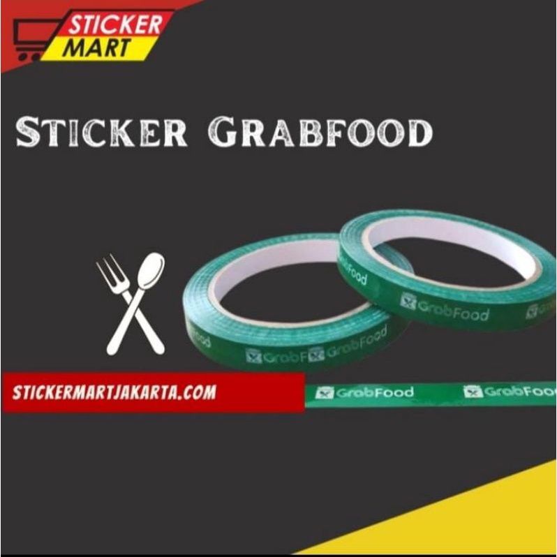 Jual Sticker Lakban Grabfood Isolasi Grabfood Hijau Packing Makanan ...