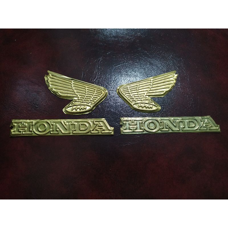 Jual Logo Tangki CB100 Gelatik Emblem Tangki CB Warna Gold | Shopee ...