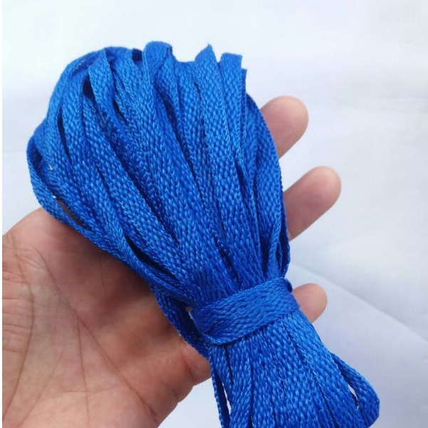 Jual Tali Sepatu Pipih Warna Biru Ukuran 10 mm x 110 cm | Shopee Indonesia