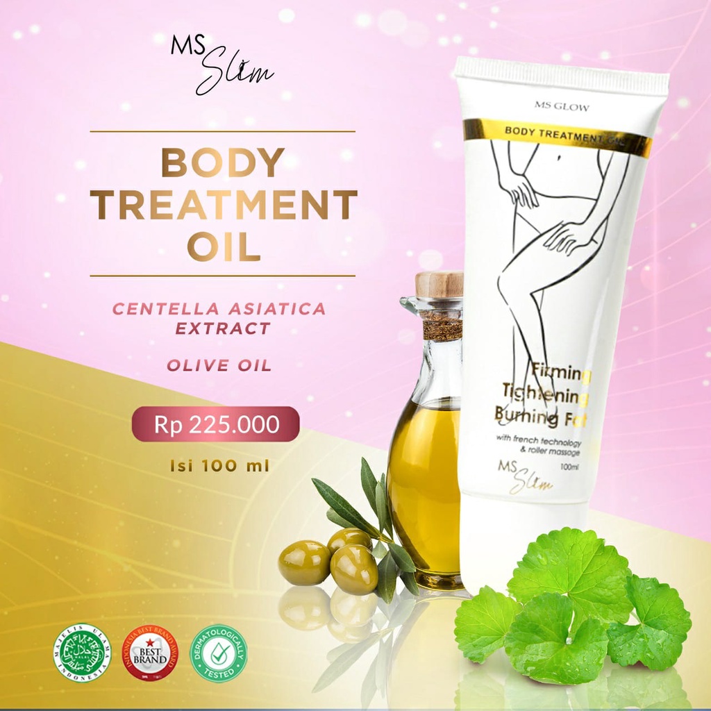 Jual MS GLOW ORIGINAL BODY TREATMENT OIL PEMBAKAR LEMAK TUBUH DAN ...