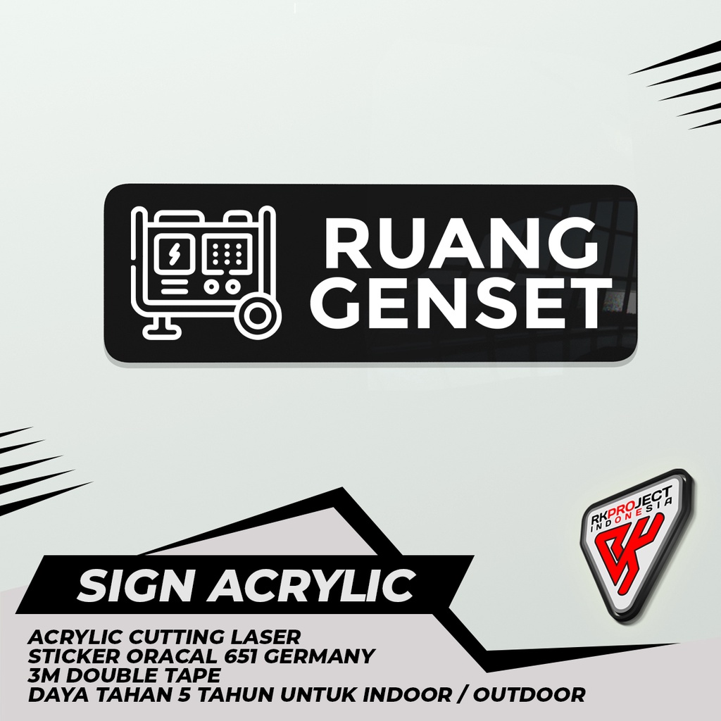 Jual SIGN BOARD AKRILIK RUANG GENSET | Shopee Indonesia