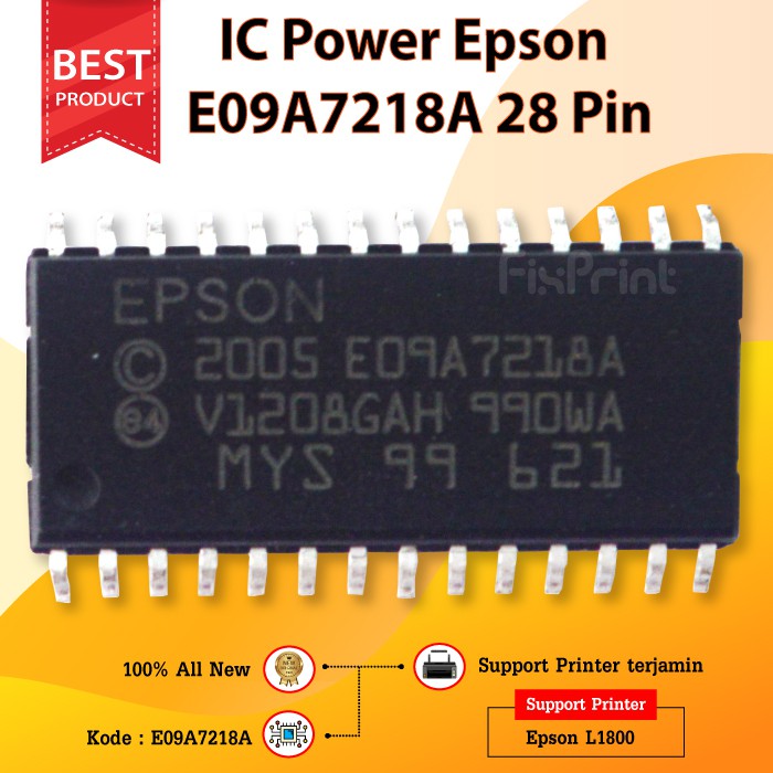 Jual IC Power Mainboard Printer Epson L1800 E09A7218A 28 Pin | Shopee ...