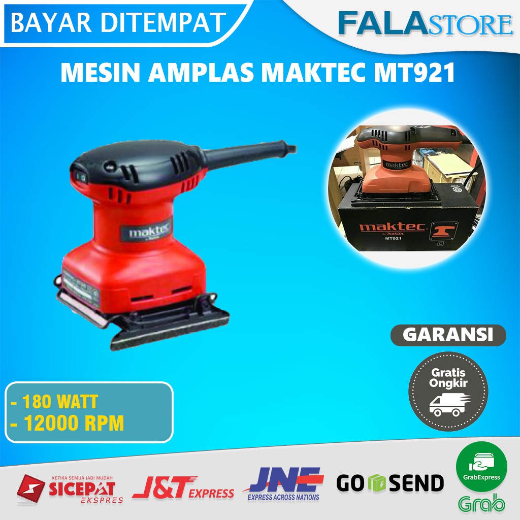 Jual Mesin Amplas Orbital Finishing Sander Penghalus Kayu Makita Maktec ...