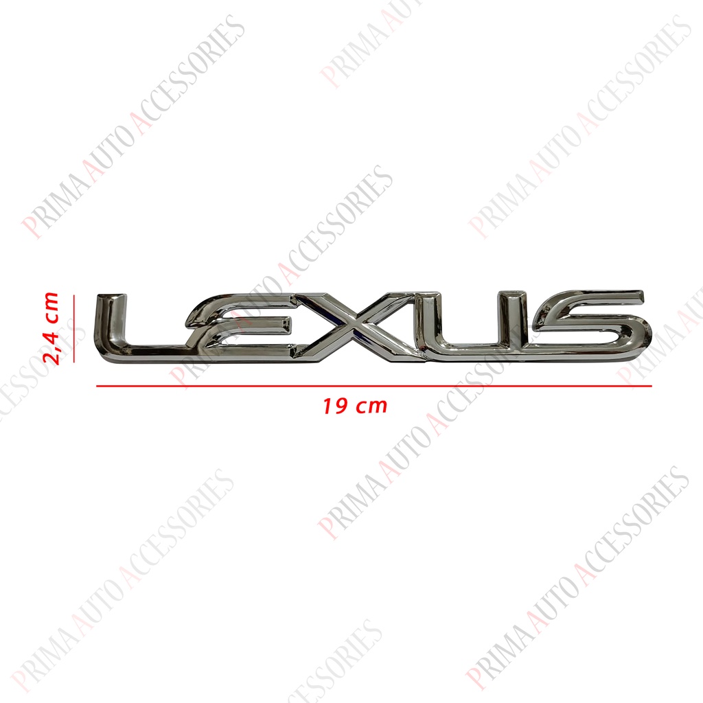 Jual Emblem Bagasi Mobil tulisan LEXUS Chrome 19 cm | Shopee Indonesia