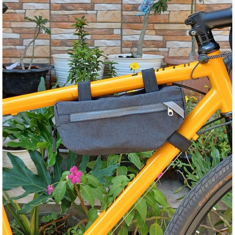 Jual Tas Frame Sepeda Tas batang sepeda Tas sepeda touring | Shopee ...