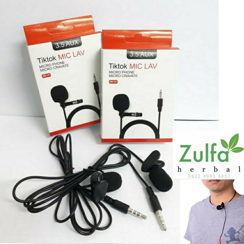 Jual Clip On Vlog Youtube Tiktok Microphone Live Streaming | Shopee ...