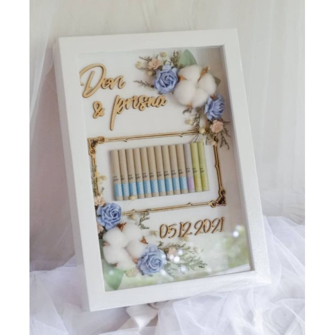 Jual PROMO !! MAHAR FRAME UANG KERTAS RUSTIC SIMPLE MURAH / PIGURA MAS ...