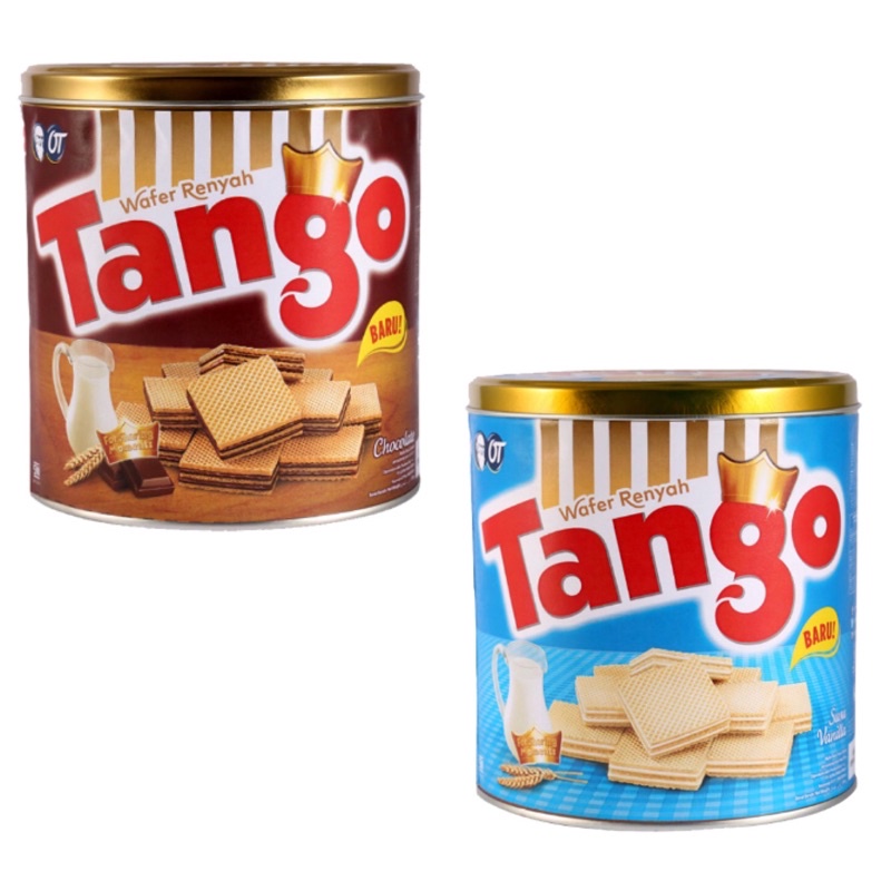Jual TANGO WAFER COKLAT / VANILA BISKUIT KALENG 300g | Shopee Indonesia