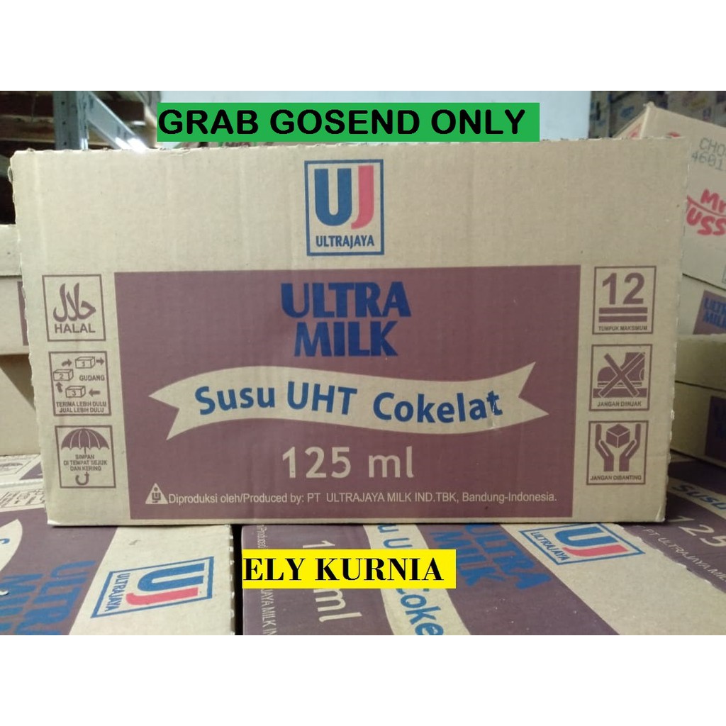 Jual SUSU ULTRA MILK 125 ML COKLAT STROBERI ISI 40 PCS / SUSU UHT | Shopee Indonesia