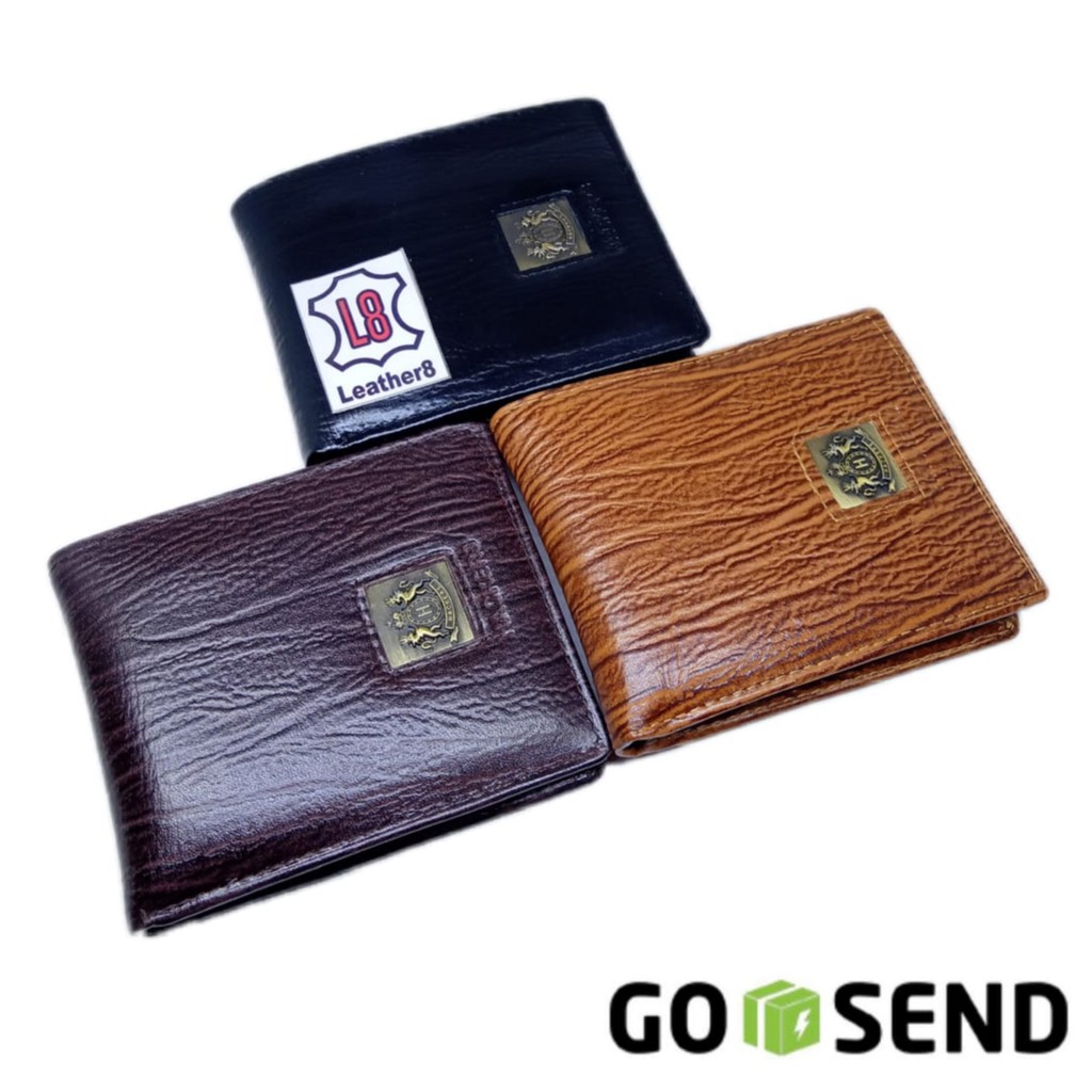 Jual Dompet Pria / Dompet Kulit Motif Serat Kayu / Dompet Kulit Asli ...