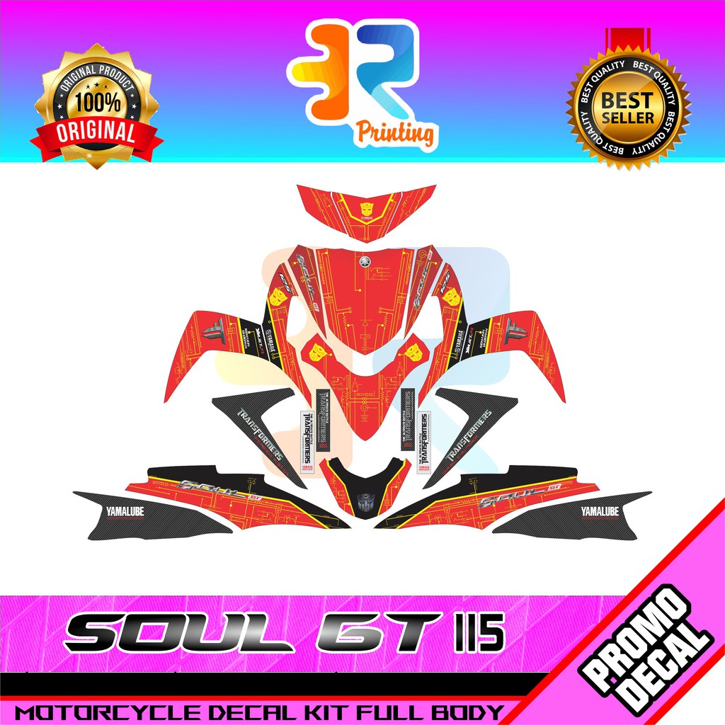 Jual STIKER DECAL STRIPING MOTOR SOUL GT 115 CIRCUIT BOARD STICKER LOGO ...