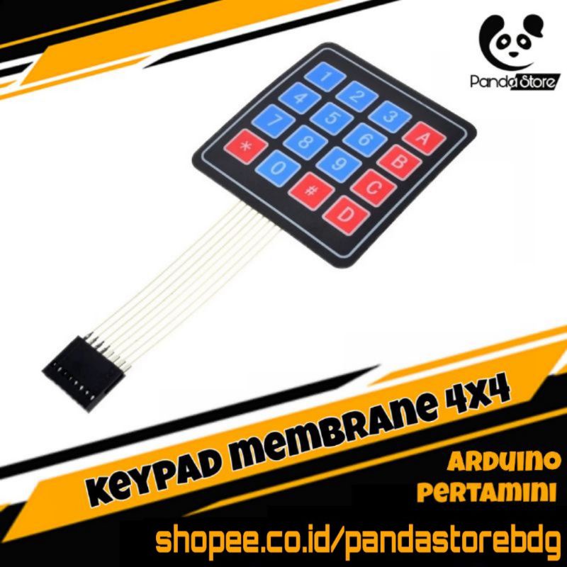 Jual Keypad Membran 4x4 Matrix Arduino 4 x 4 Input Keypad Pertamini Pom ...