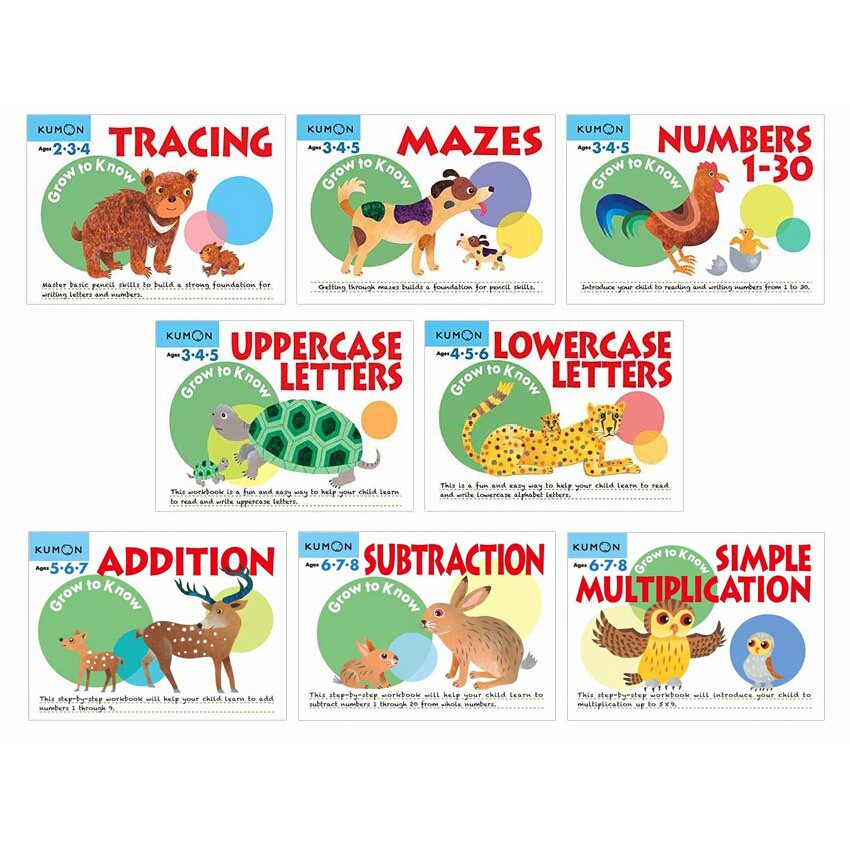Jual KUMON Grow To Know TRACING MAZES NUMBERS UPPERCASE LOWERCASE ...