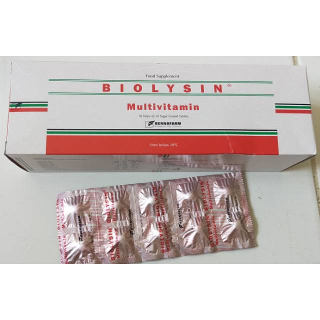 Jual Biolysin Multivitamin Dewasa strip | Shopee Indonesia