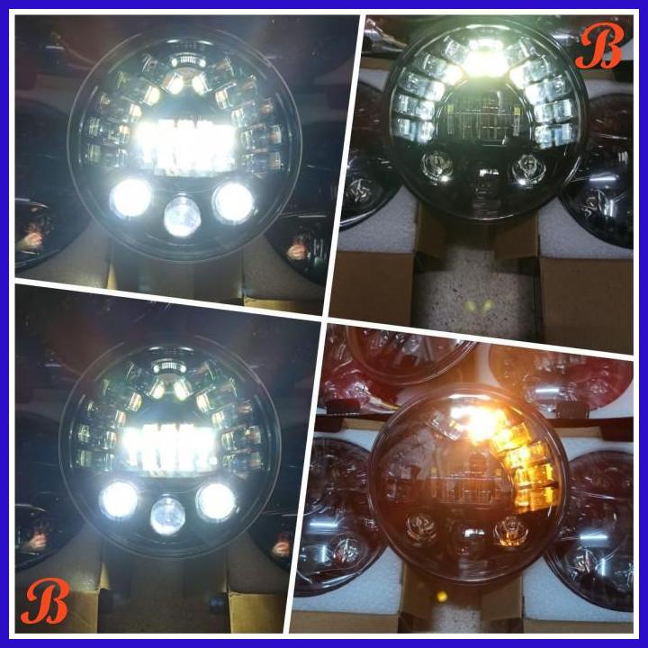 Jual Lampu daymaker 7 inch 19 titik led model string cobra dot sae ...