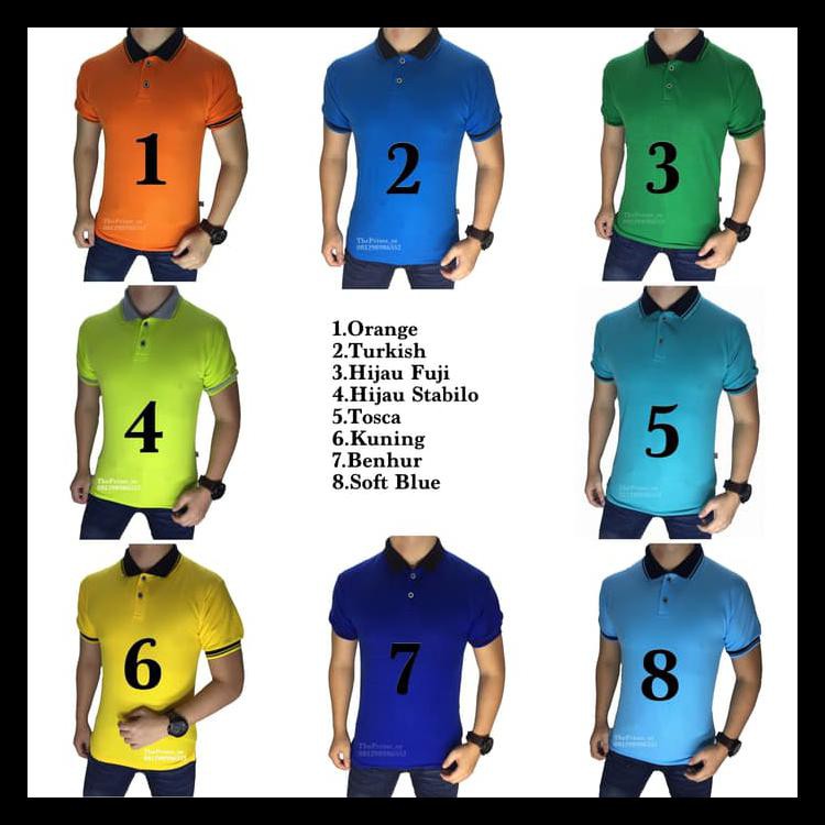 Jual Promo Kaos Polo Shirt , Polo Shirt Pria , Kaos Polo Kombinasi ...