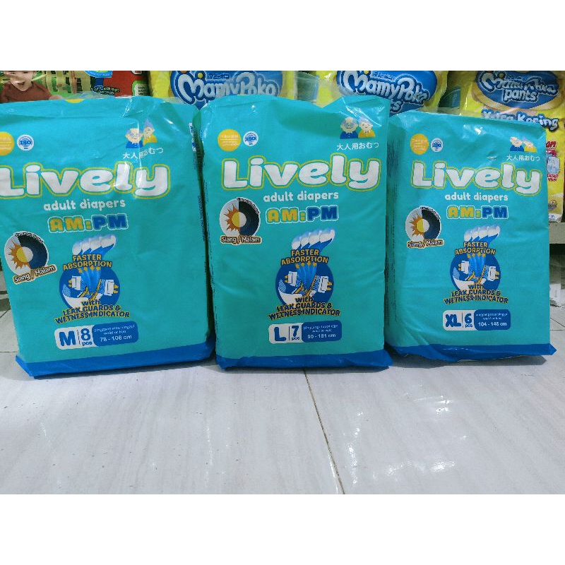 Jual Lively adult diapers / popok dewasa perekat | Shopee Indonesia