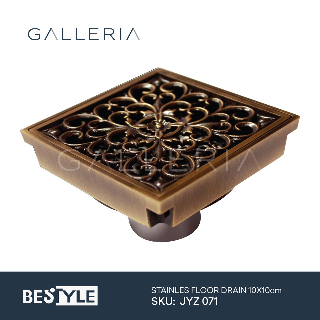 Jual BESTYLE Justime Floor Drain 10x10cm JYZ071 / Saringan Air Got ...