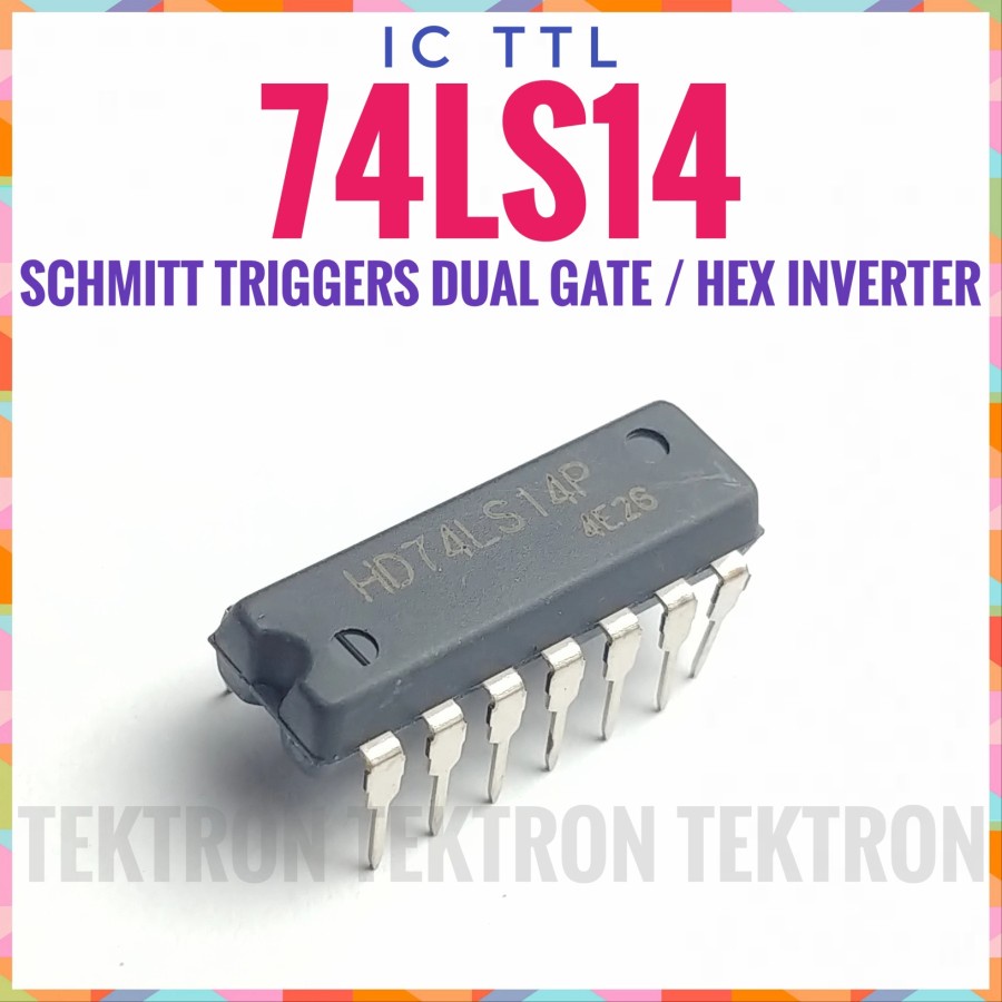 Jual IC TTL 74LS14 7414 Dual Gate Hex Inverter Texas ST National Hitachi | Shopee Indonesia