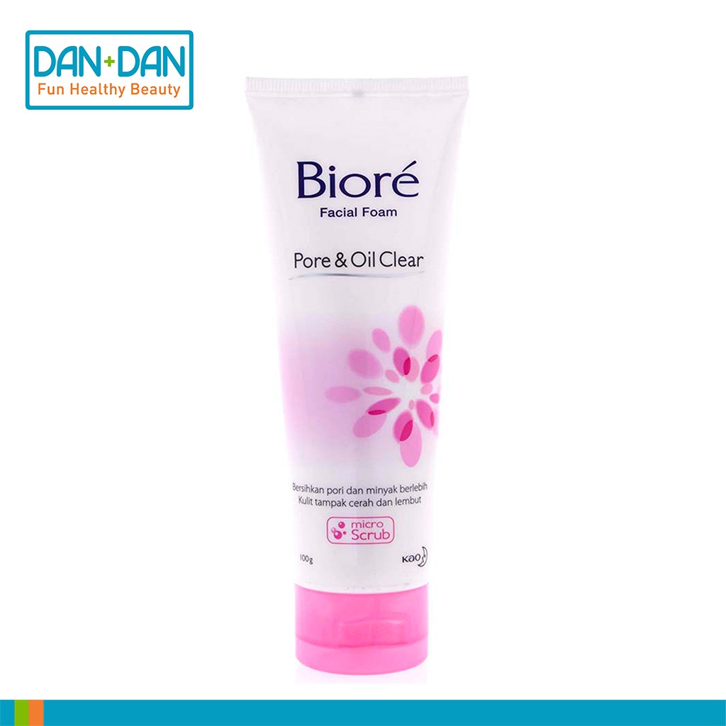 Jual Biore Bright & Oil Clear Facial Foam 100g (117732) | Shopee Indonesia