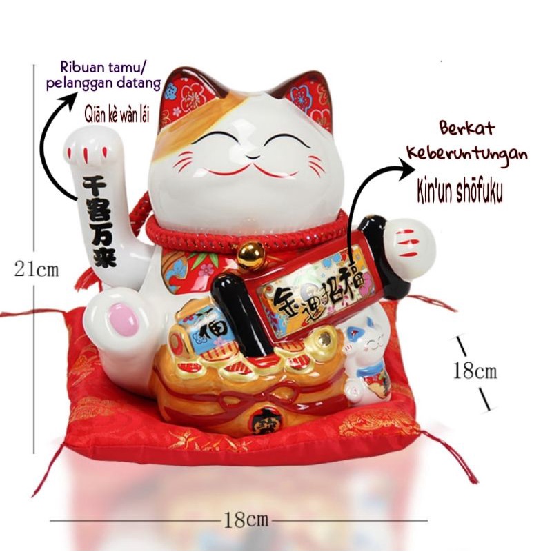 Jual Kucing manekineko keramik / kucing hoki /Kucing lai2 | Shopee ...