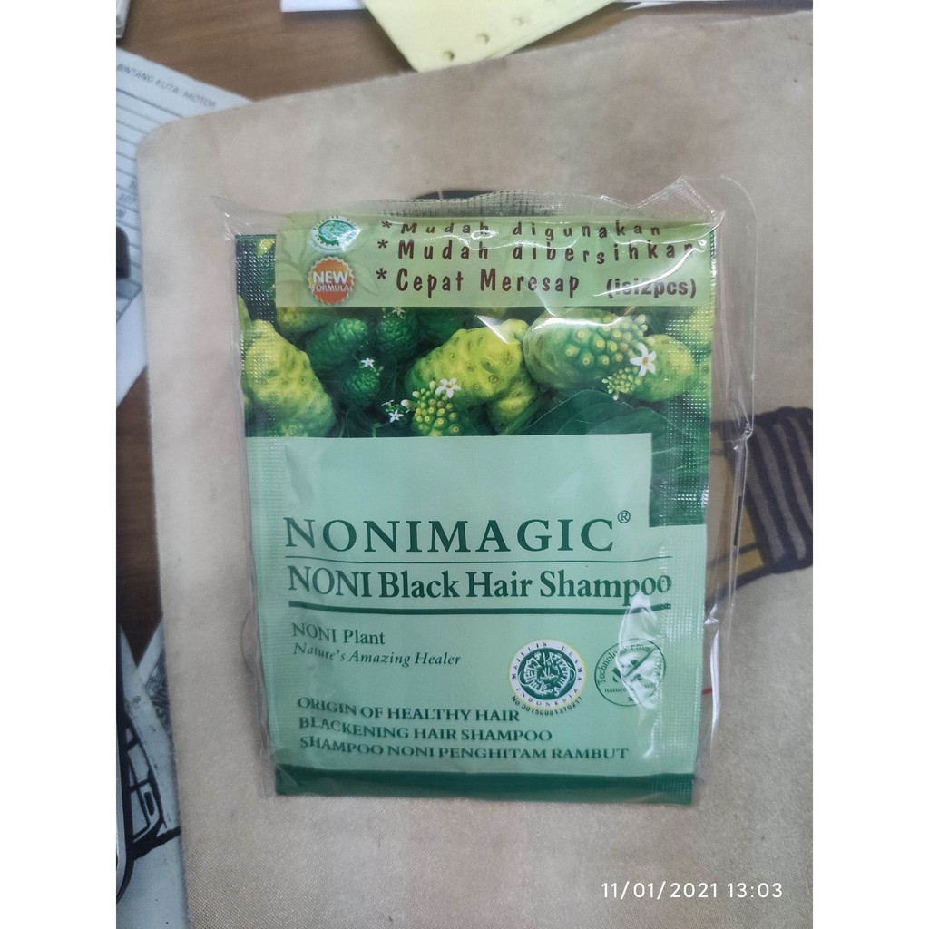 Jual Nonimagic BSY Noni Black Hair Shampoo Original semir rambut alami ...