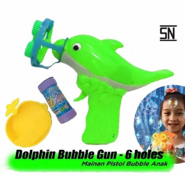 Jual Mainan Bubble Gun 5 Mata Shot. Pistol Gelembung Balon Sabun ...