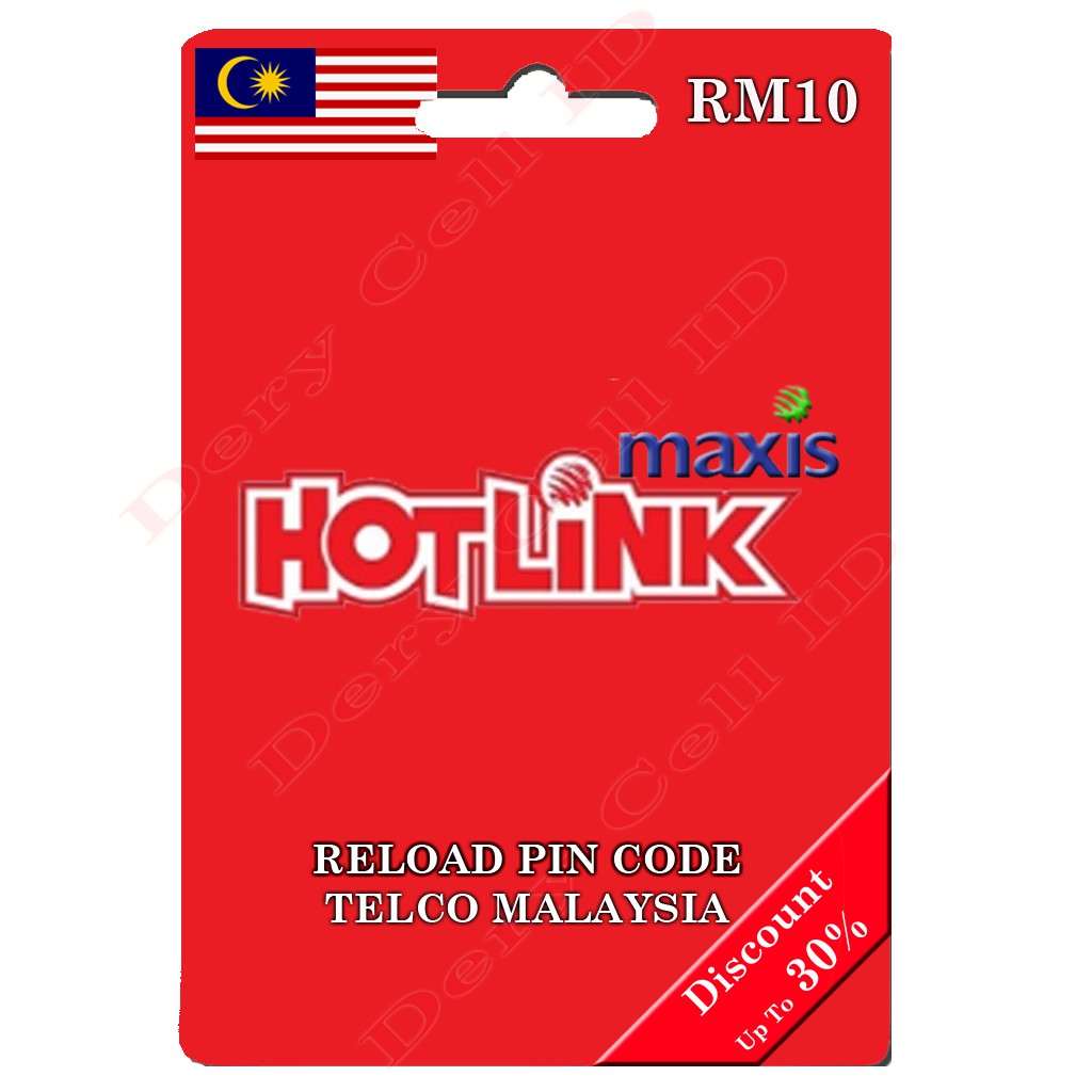 Jual Voucher Maxis / Hotlink Malaysia 5RM ~ 100RM | Shopee Indonesia